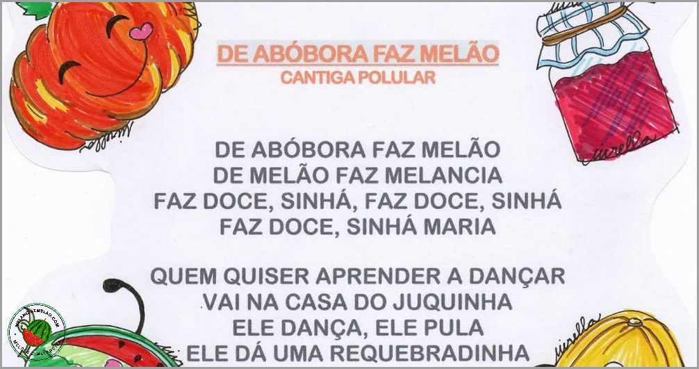 Cantiga de abora faz melao - agosto 2025 - MelanciaeMelao.com